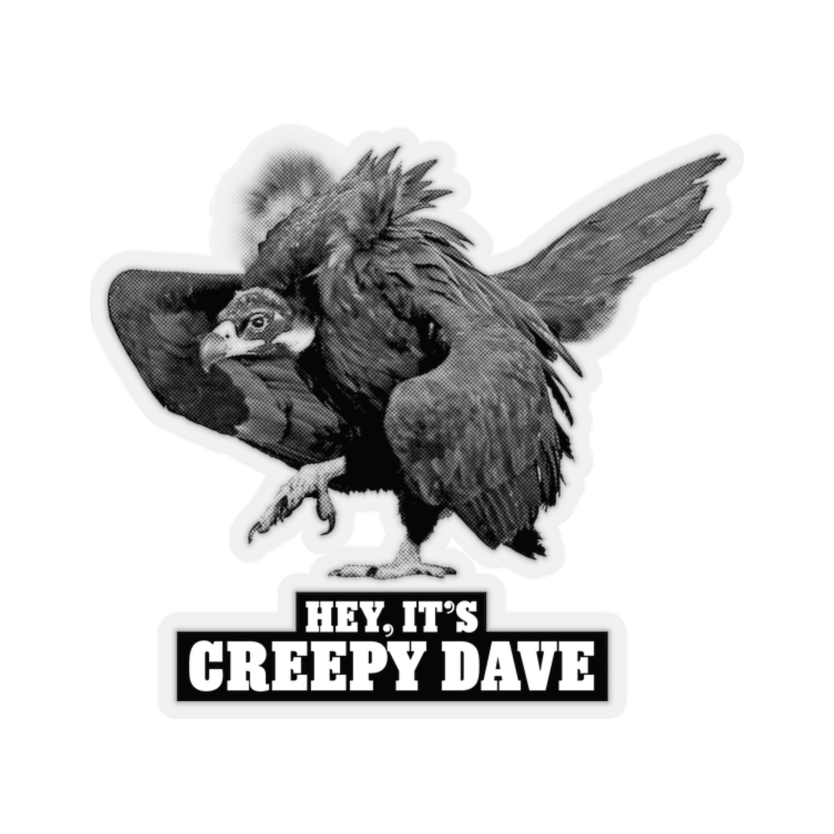Creepy Dave Kiss-Cut Stickers – Ze True Store